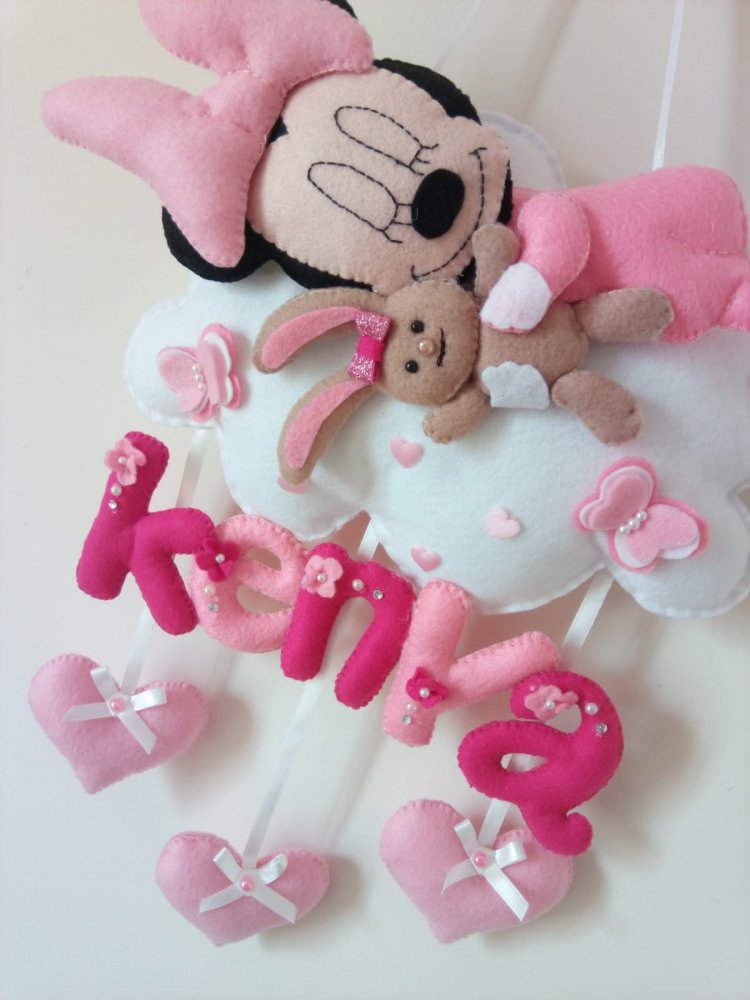 Fiocco nascita Minnie che dorme